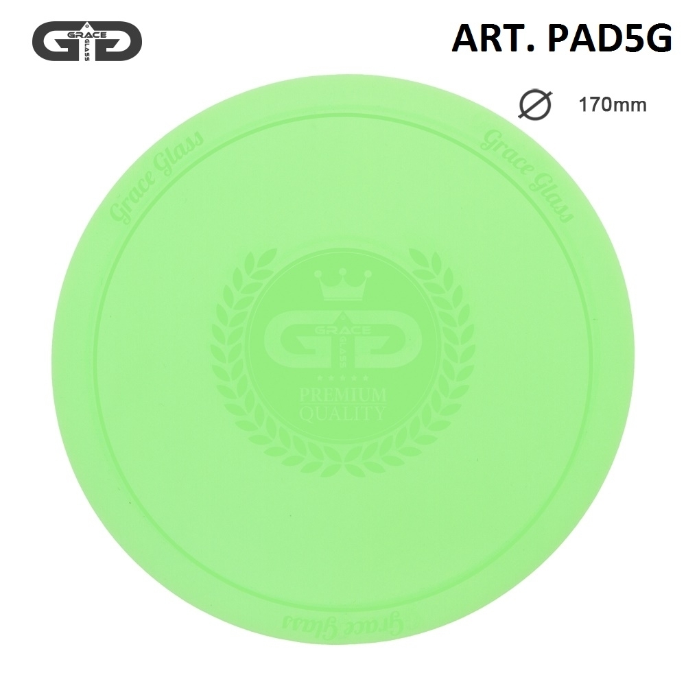 Grace Glass | Small silicon Pad - Underlay for Bongs- GREEN- Ø:170mm ...